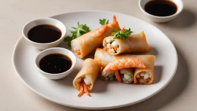 Harumaki de camarão na air fryer: crocância irresistível rapidamente