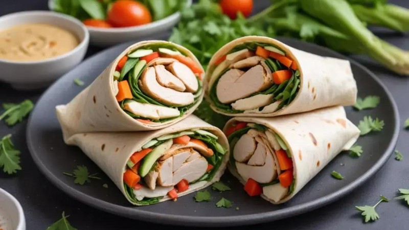 Wrap de frango na air fryer: uma delícia rápida e saudável